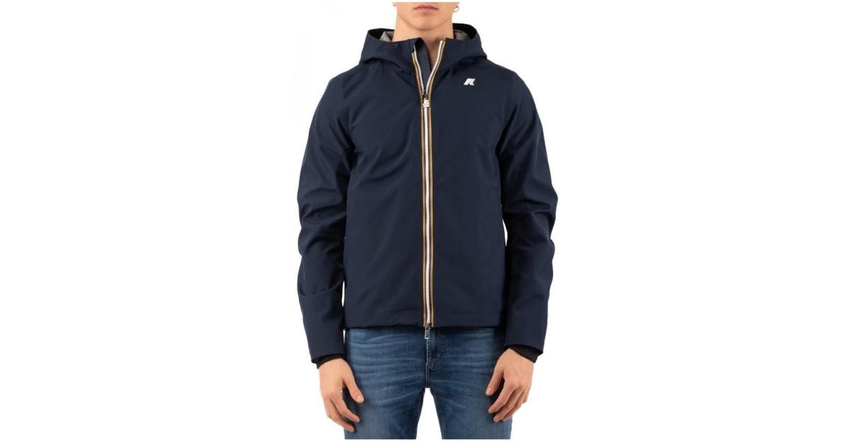 K-Way Winter Jackets in Blue for Men | Lyst UK