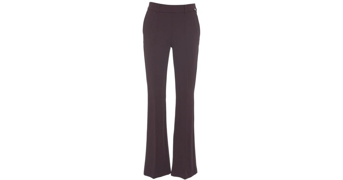 Cambio Wide Trousers in Purple | Lyst UK
