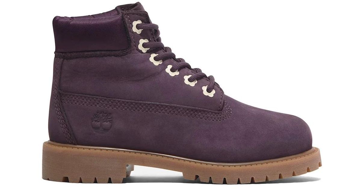 Timberland Lace-Up Boots in Purple | Lyst