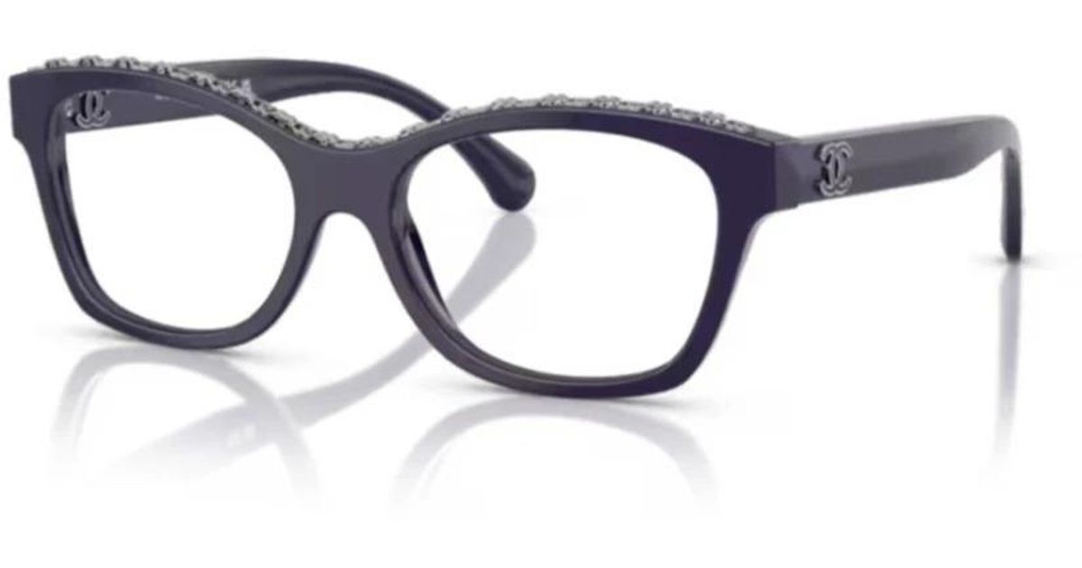 Chanel Glasses in Blue | Lyst