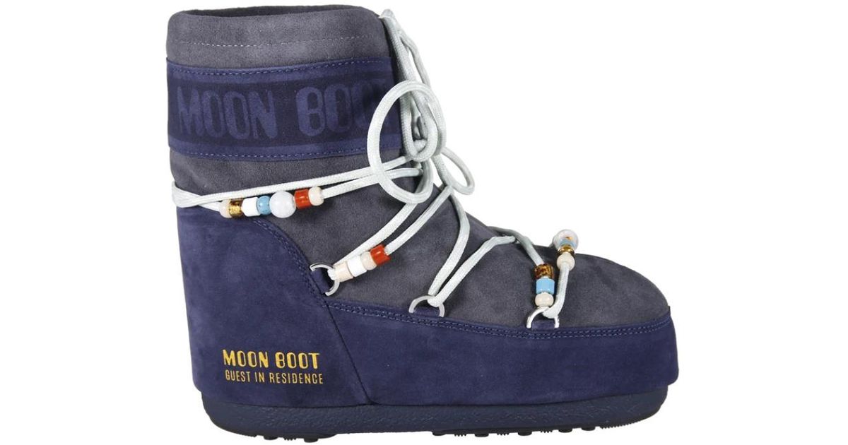 Moon Boot Winter Boots in Blue | Lyst UK