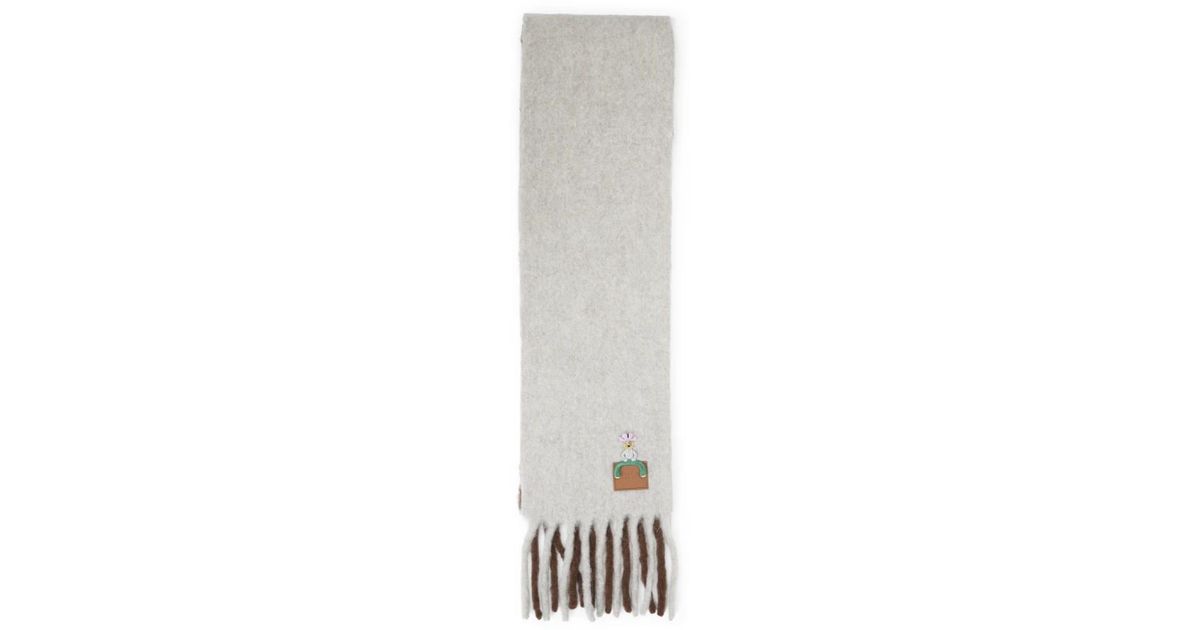 Loewe Alpaka Schal in Weiß | Lyst DE