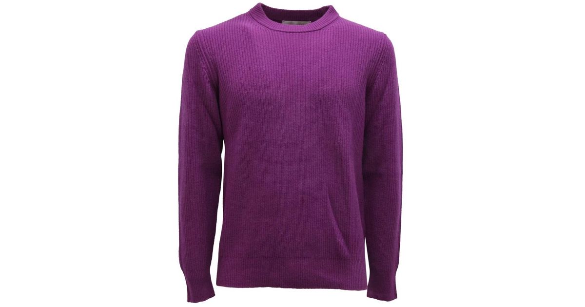 Ballantyne Round-Neck Knitwear in Purple for Men | Lyst UK