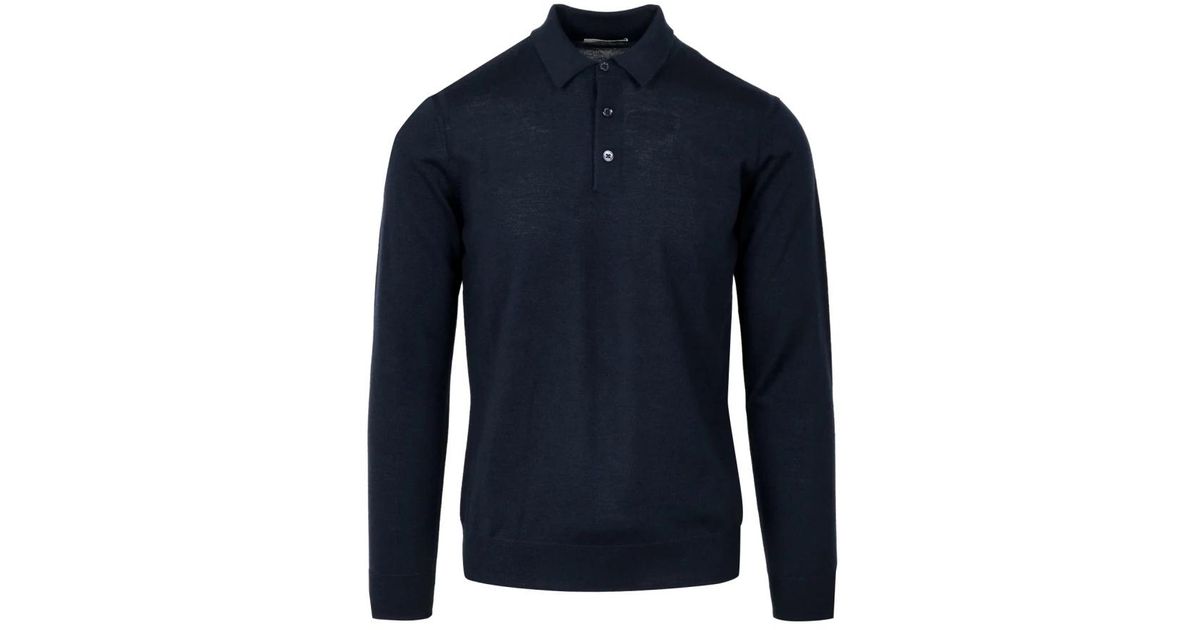 Paolo Pecora Polo Shirts in Blue for Men | Lyst UK