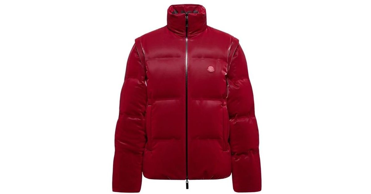 Moncler Moncler Throttle Reversible 2-In- Down Jacket in Red for Men | Lyst