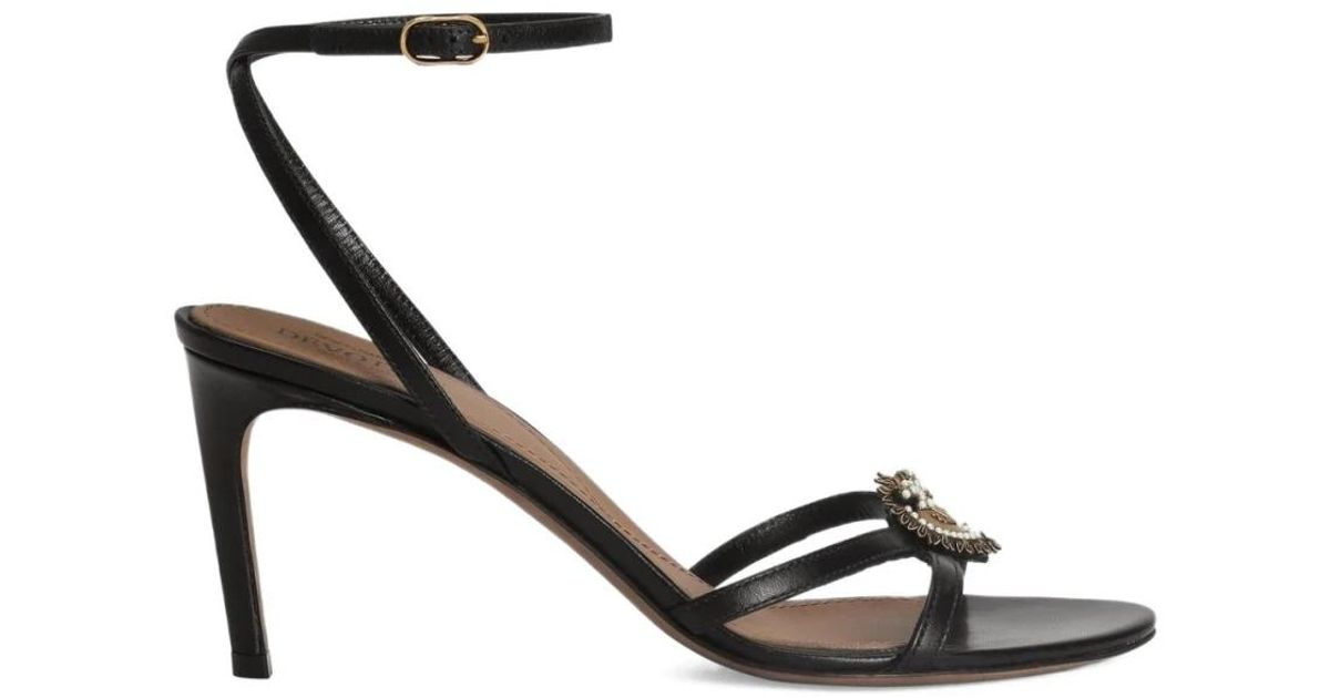 Dolce & Gabbana High Heel Sandals in Black | Lyst UK