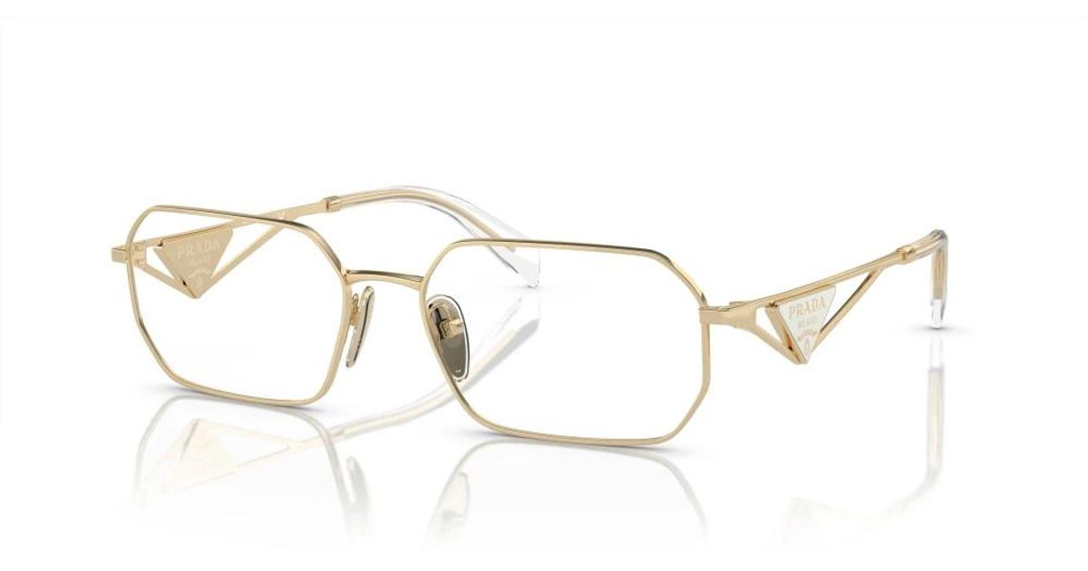 Prada Glasses in Metallic | Lyst