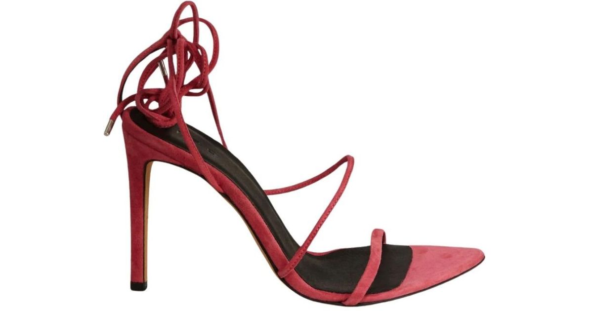 IRO High Heel Sandals in Red | Lyst