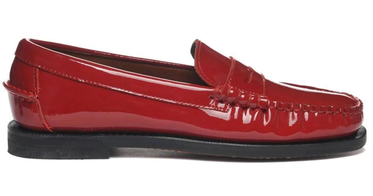 Sebago Loafers in Red | Lyst