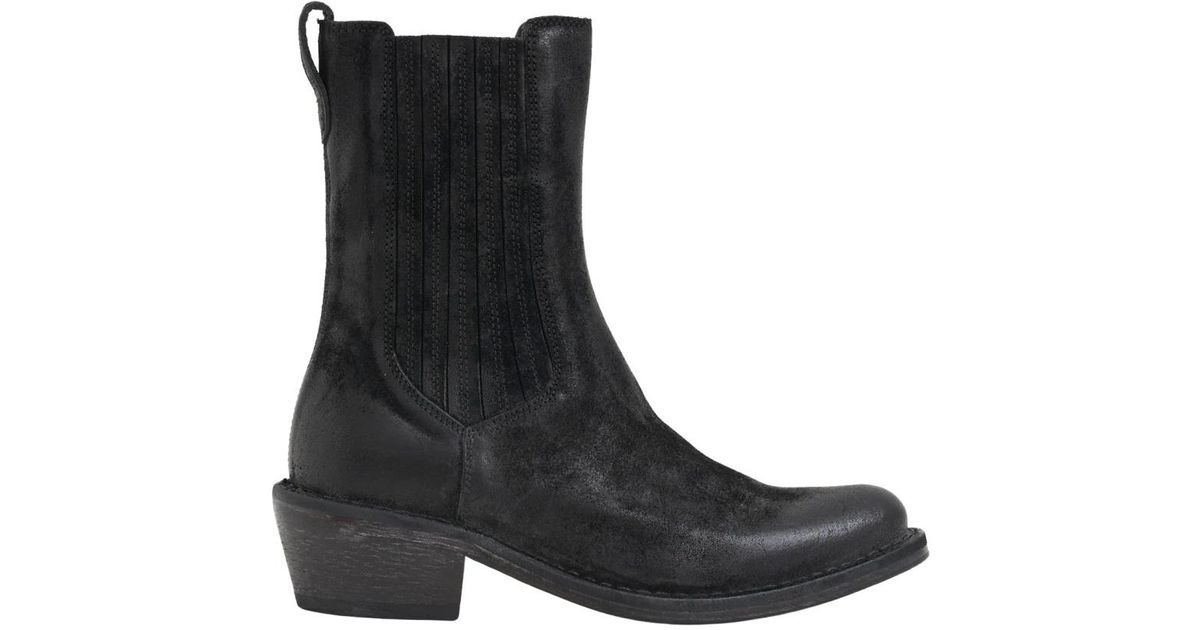 Moma Cowboy Boots in Black | Lyst UK