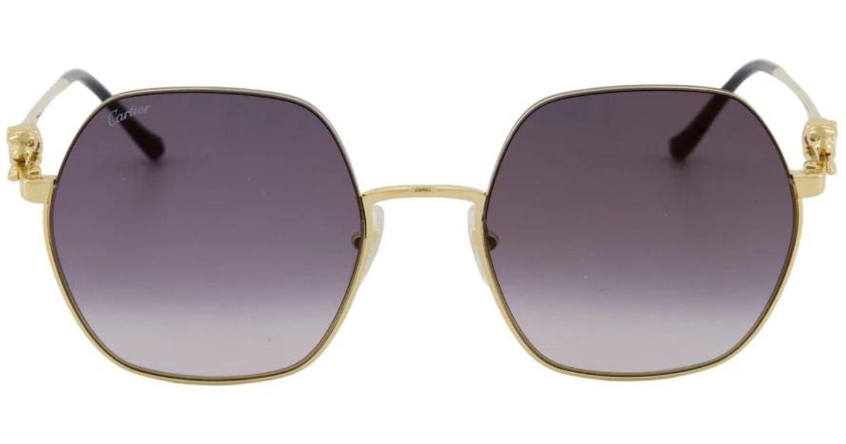 Cartier Sunglasses in Purple | Lyst