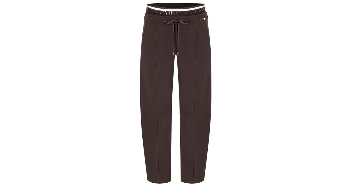 Cambio Cropped Trousers in Brown | Lyst UK