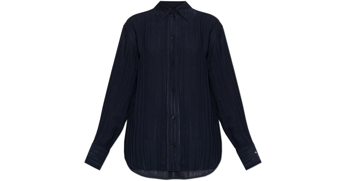 Victoria Beckham Shirts in Blue | Lyst UK