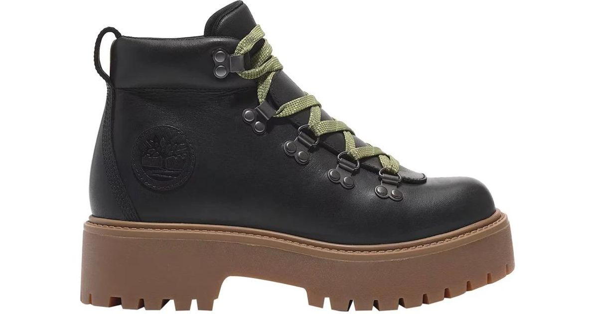 Timberland Lace-Up Boots in Black | Lyst