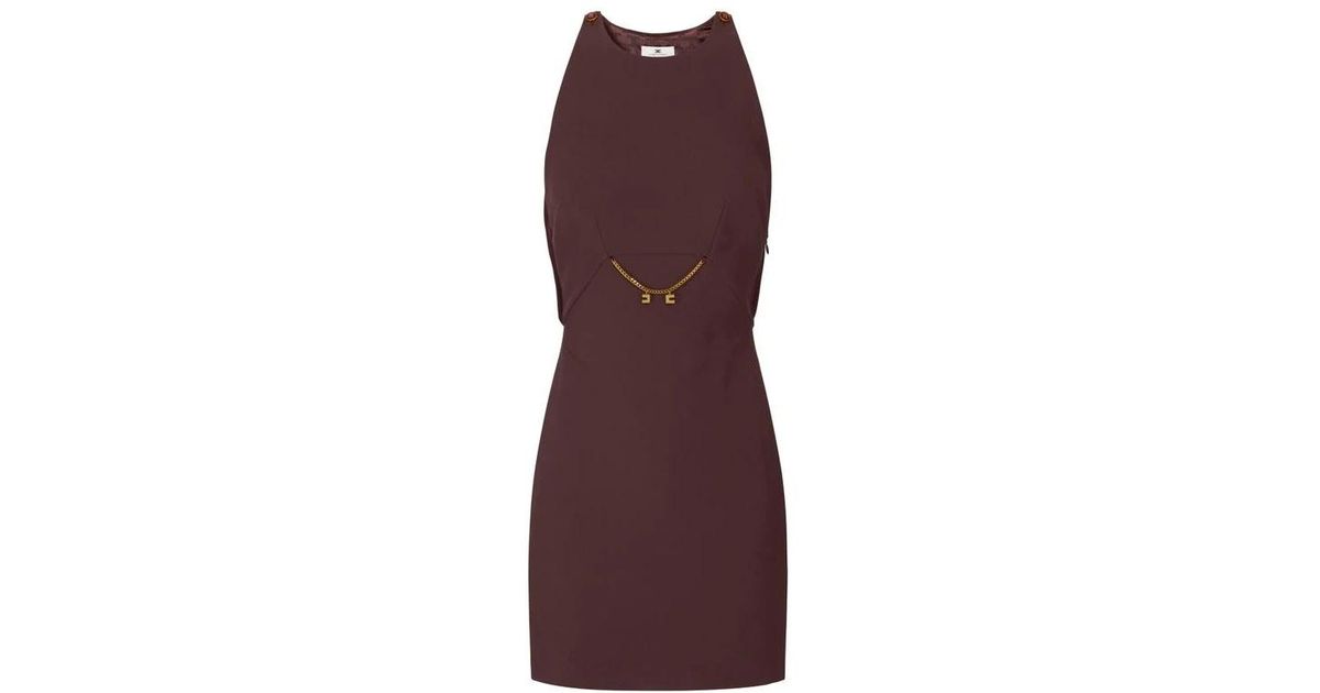 Elisabetta Franchi Short Dresses in Purple | Lyst UK
