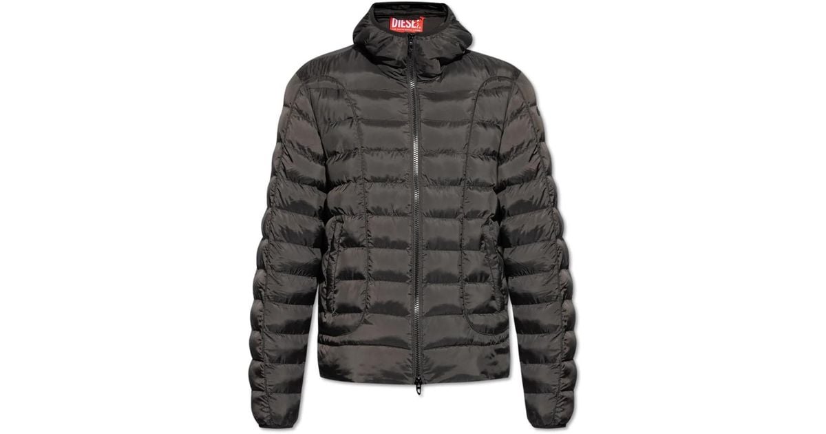 DIESEL Down Jackets in Grey for Men | Lyst UK