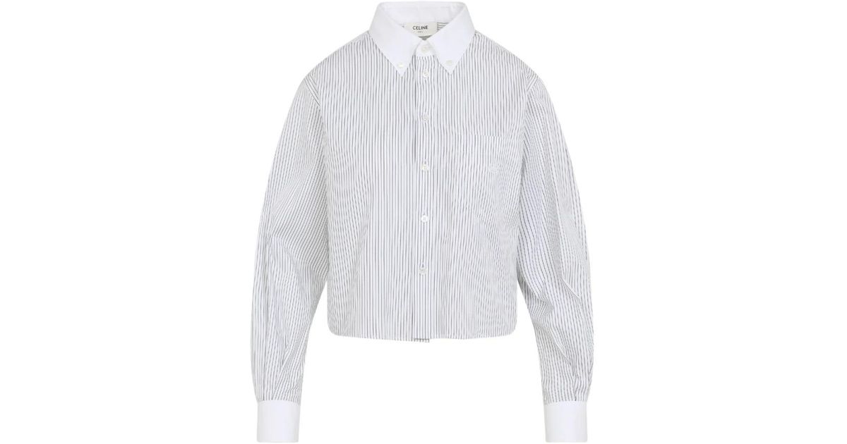 Celine Shirts in White | Lyst UK