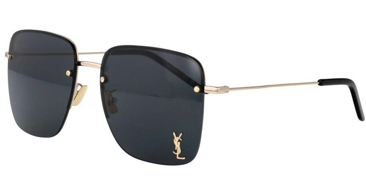 Saint Laurent Sl 312 M Sunglasses in Black | Lyst UK