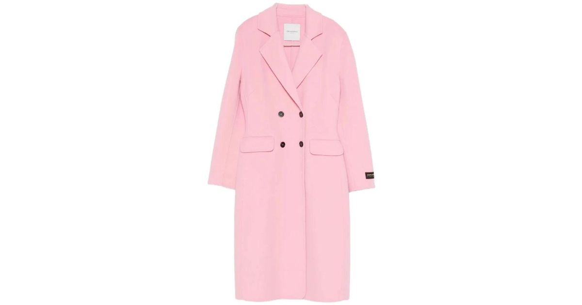 Ermanno Scervino Double-Breasted Coats in Pink | Lyst UK