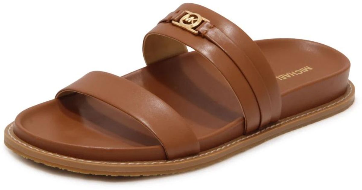 Michael Kors Sliders in Brown | Lyst UK