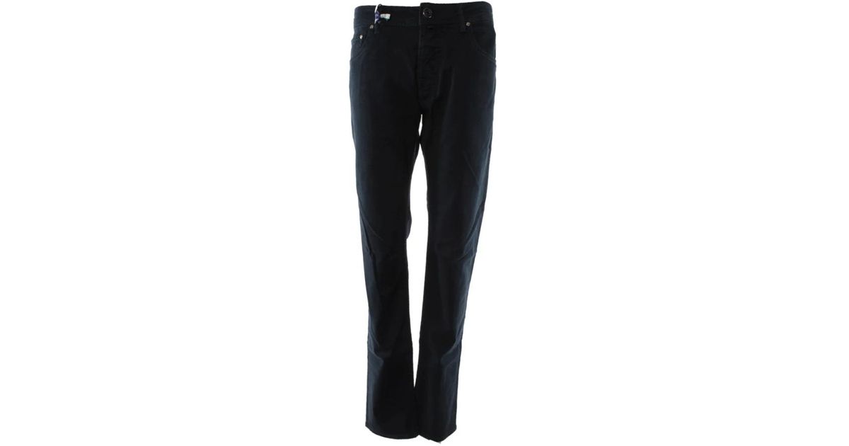 Jacob Cohen Straight Fit Jeans in Black for Men | Lyst UK