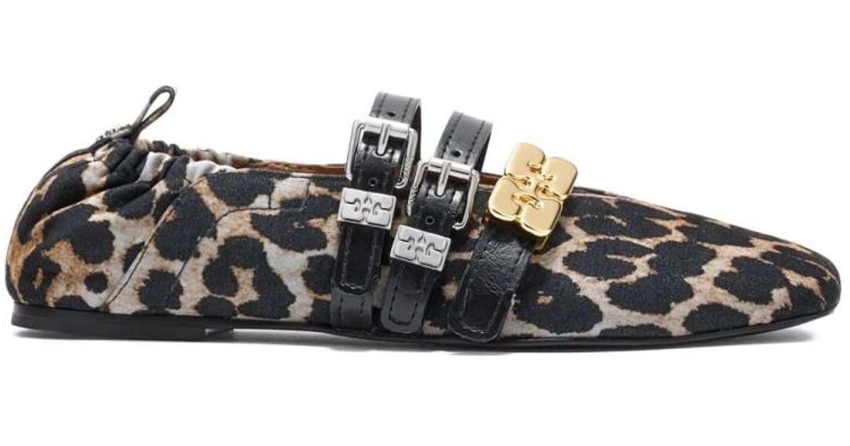 Ganni Ballerinas in Black | Lyst