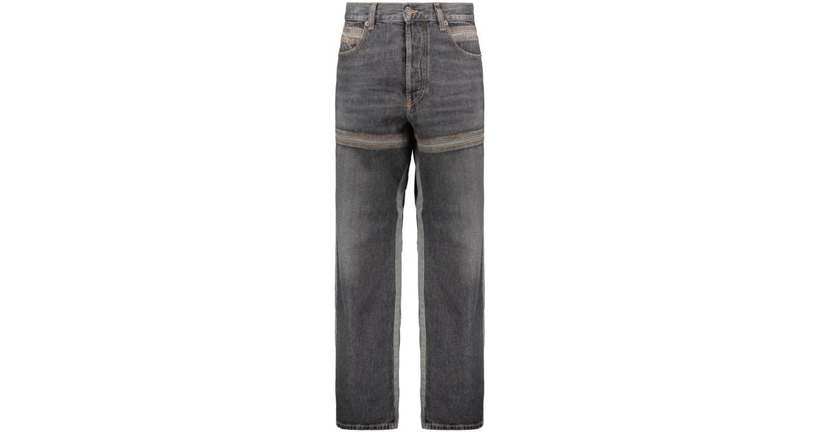 DIESEL Straight Jeans in Grey for Men | Lyst UK