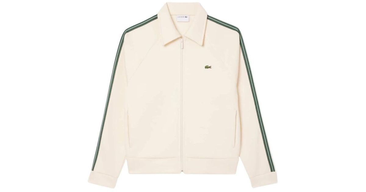 Lacoste Zip-Throughs in Natural for Men | Lyst UK