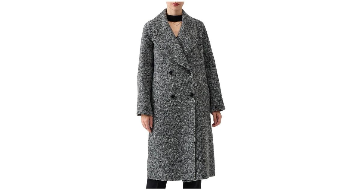 Ermanno Scervino Double-Breasted Coats in Grey | Lyst UK