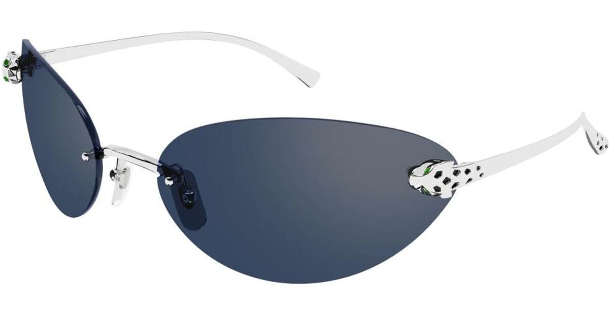 Cartier Sunglasses in Blue | Lyst UK