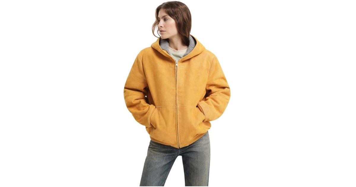 1989 STUDIO Gele Leren Jack Korte Stijl in het Metallic | Lyst NL