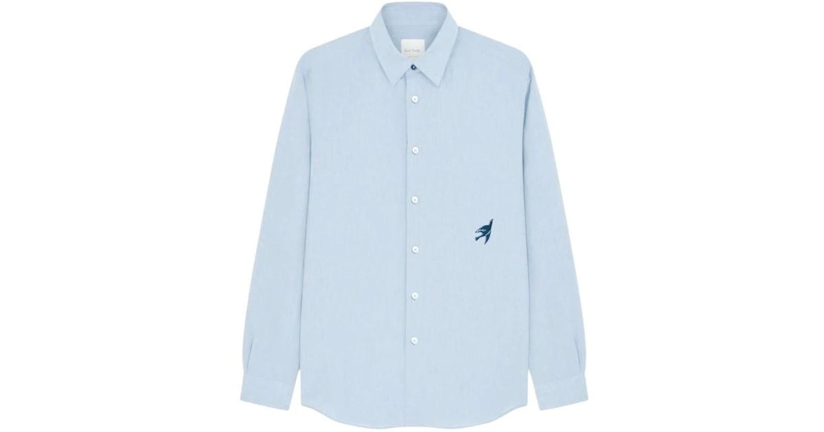 Paul Smith Casual Shirts in Blue for Men | Lyst