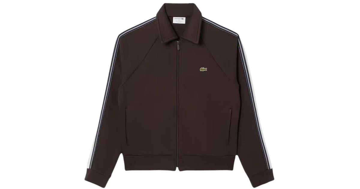 Lacoste Zip-Throughs in Brown for Men | Lyst UK