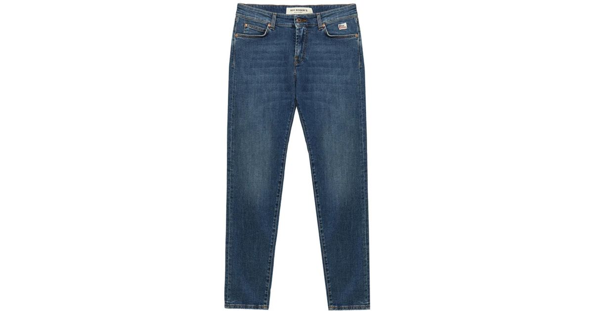 Roy Rogers Slim Fit Jeans in Blue for Men | Lyst