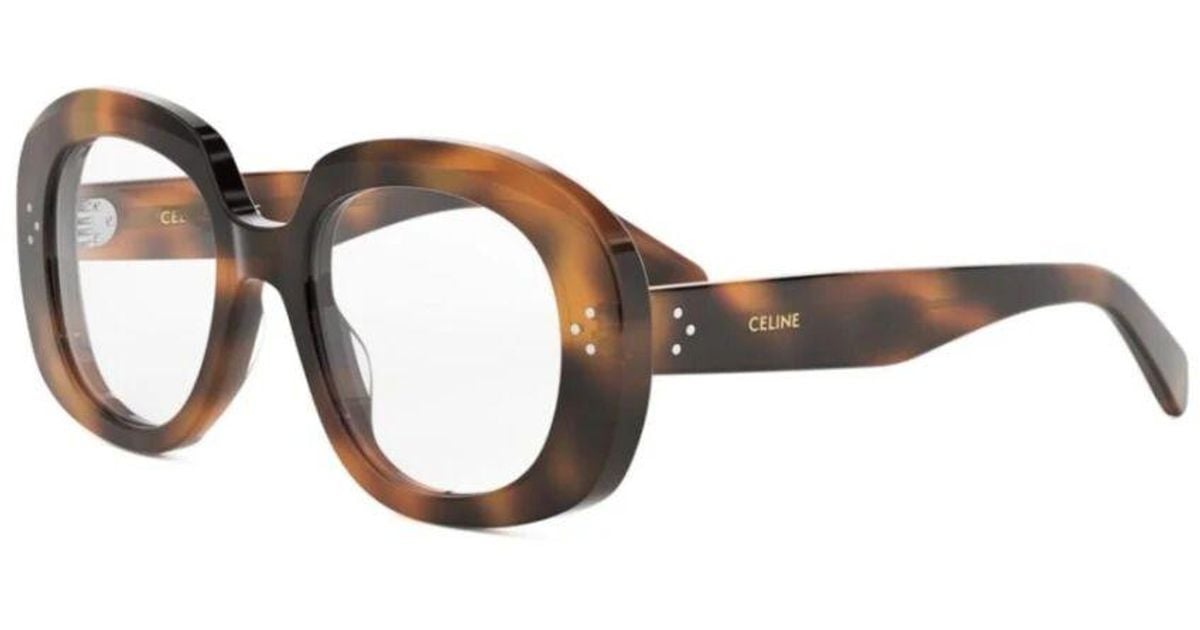Celine Glasses in Brown | Lyst
