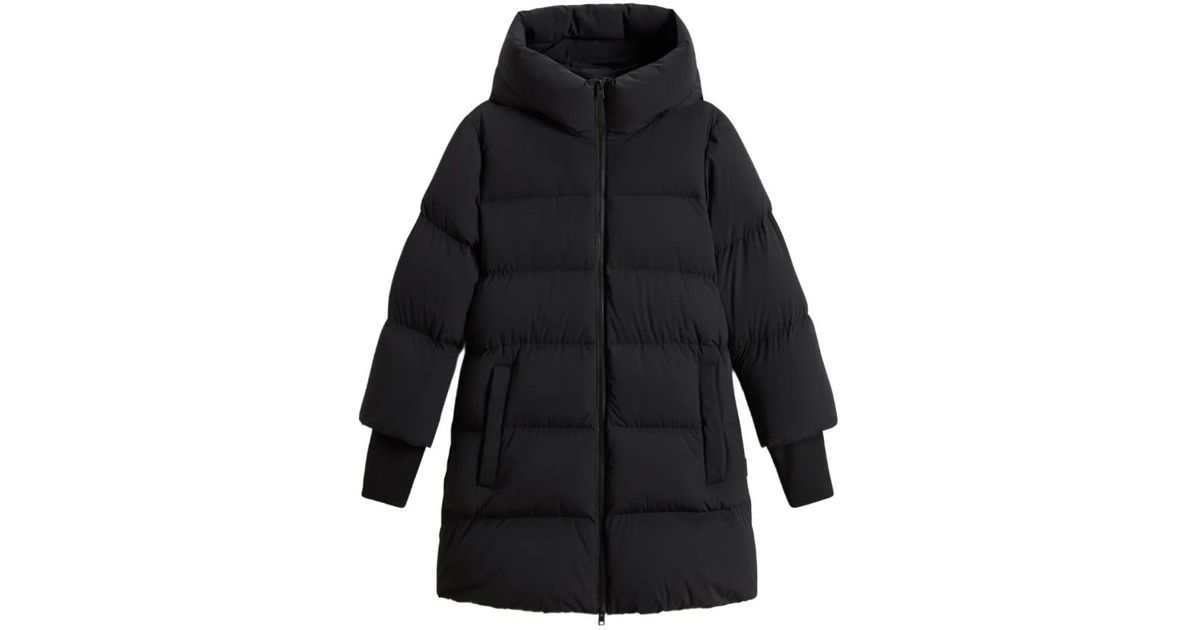 Woolrich Winter Jackets in Black | Lyst UK
