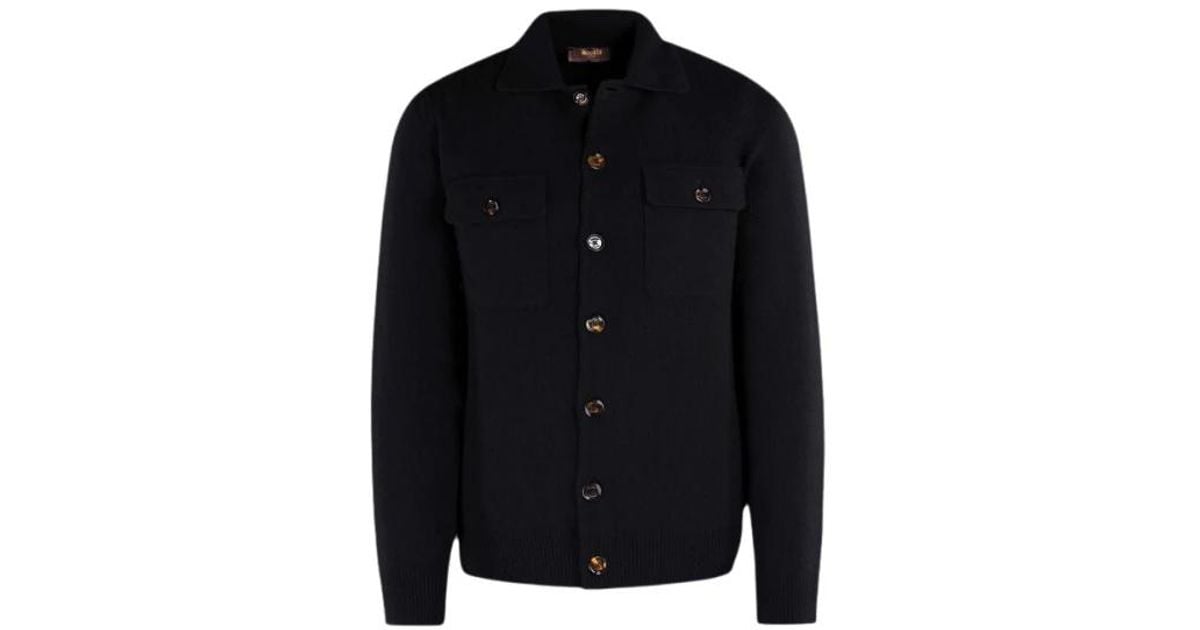 Cardigans da Uomo di Moorer in Nero | Lyst