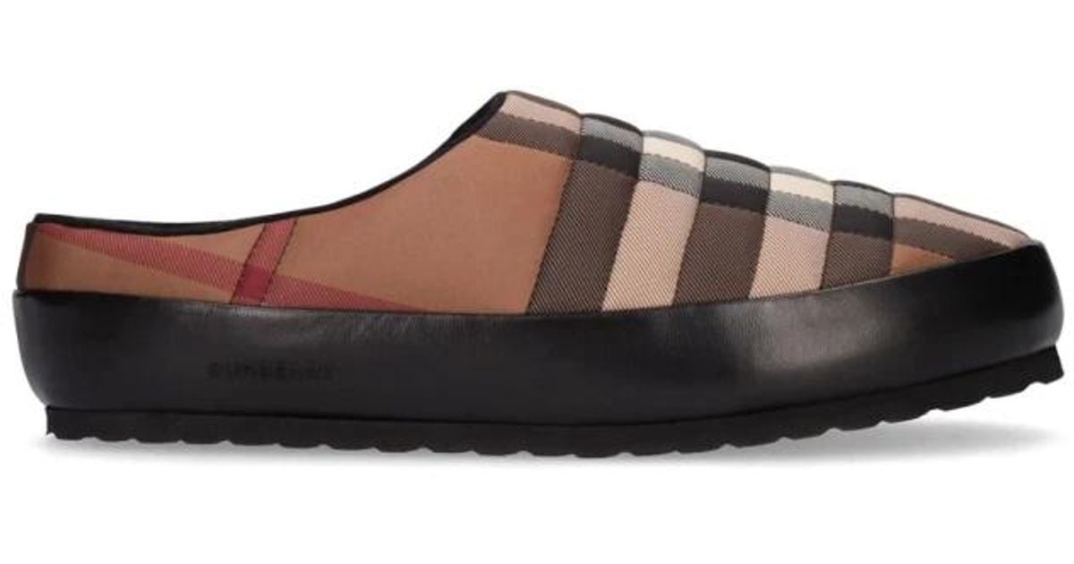 Burberry Slippers in Brown for Men | Lyst