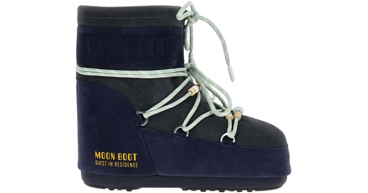 Moon Boot Winter Boots in Blue | Lyst