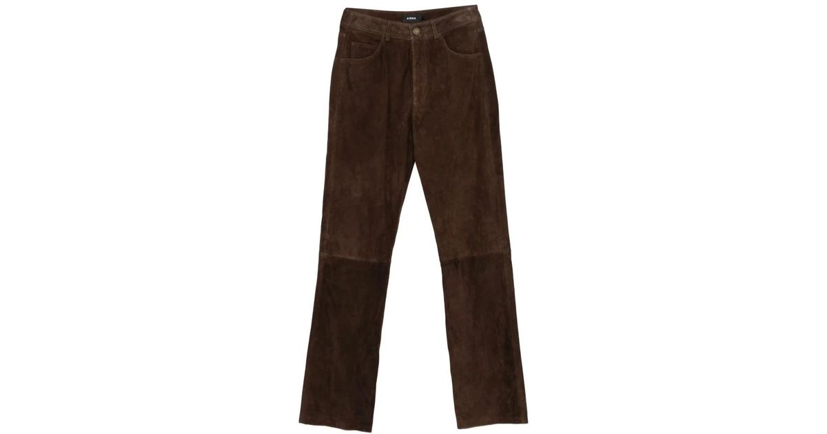 Arma Michela Wildlederhose in Braun | Lyst DE