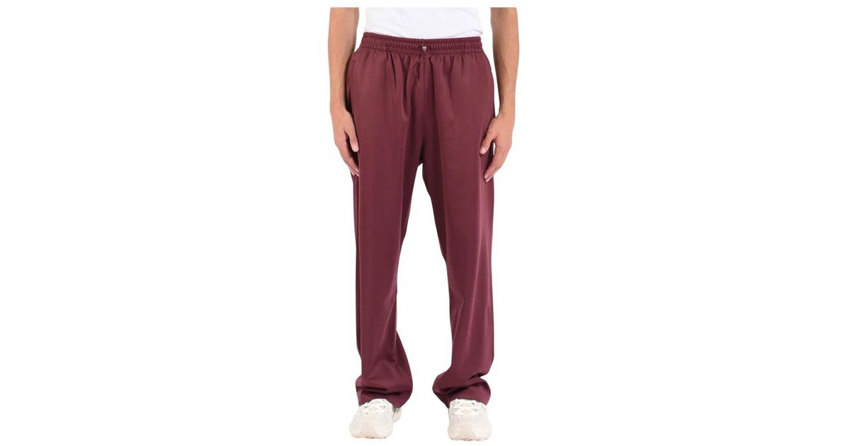 Arte' Wide Trousers in Red for Men | Lyst UK