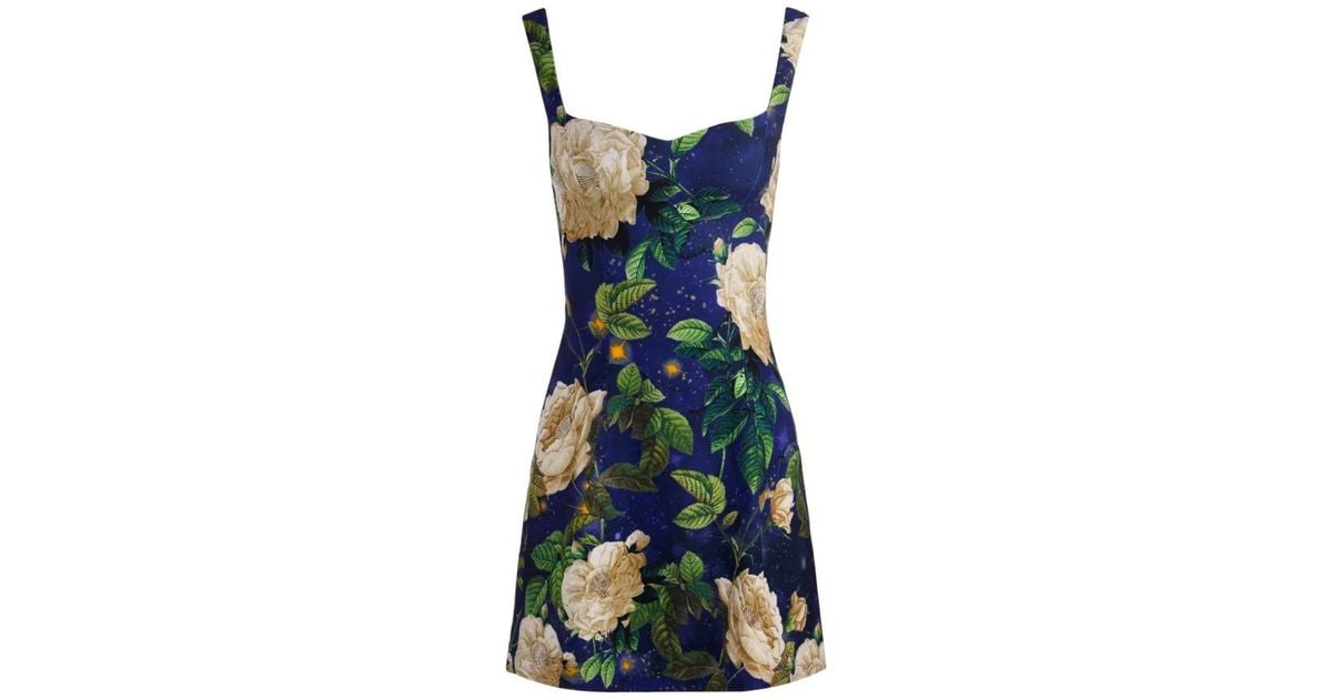 Alice + Olivia Short Dresses in Blue | Lyst UK