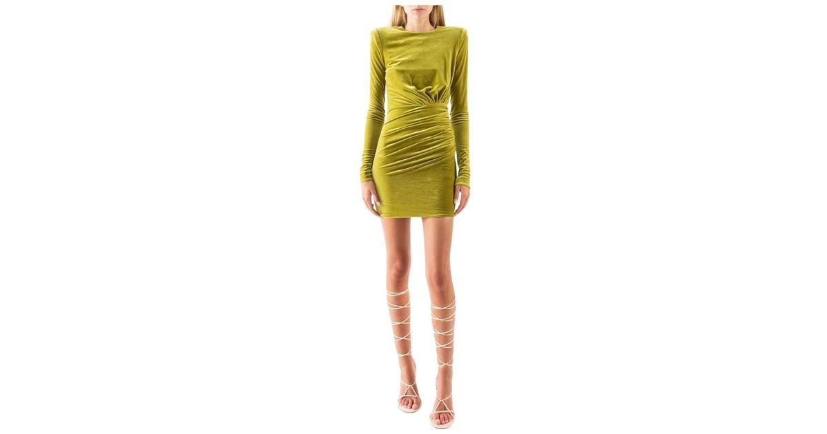 Alexandre Vauthier Short Dresses in Yellow | Lyst UK