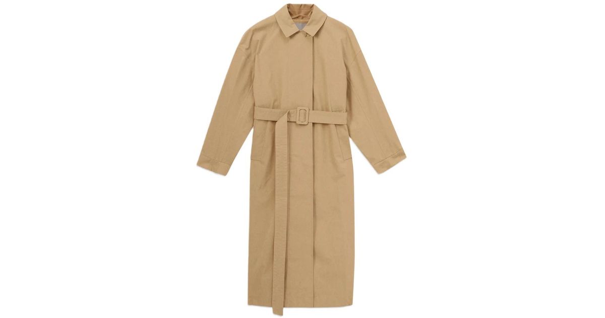 Max Mara Belted Coats in Natural | Lyst UK
