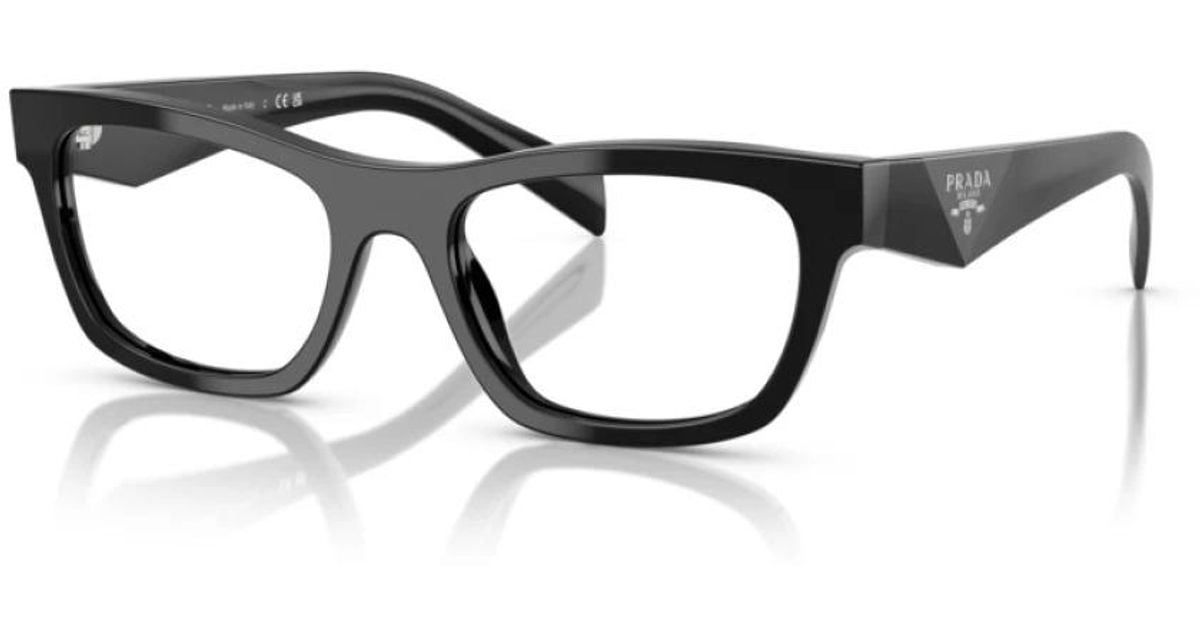 Prada Glasses in Black | Lyst