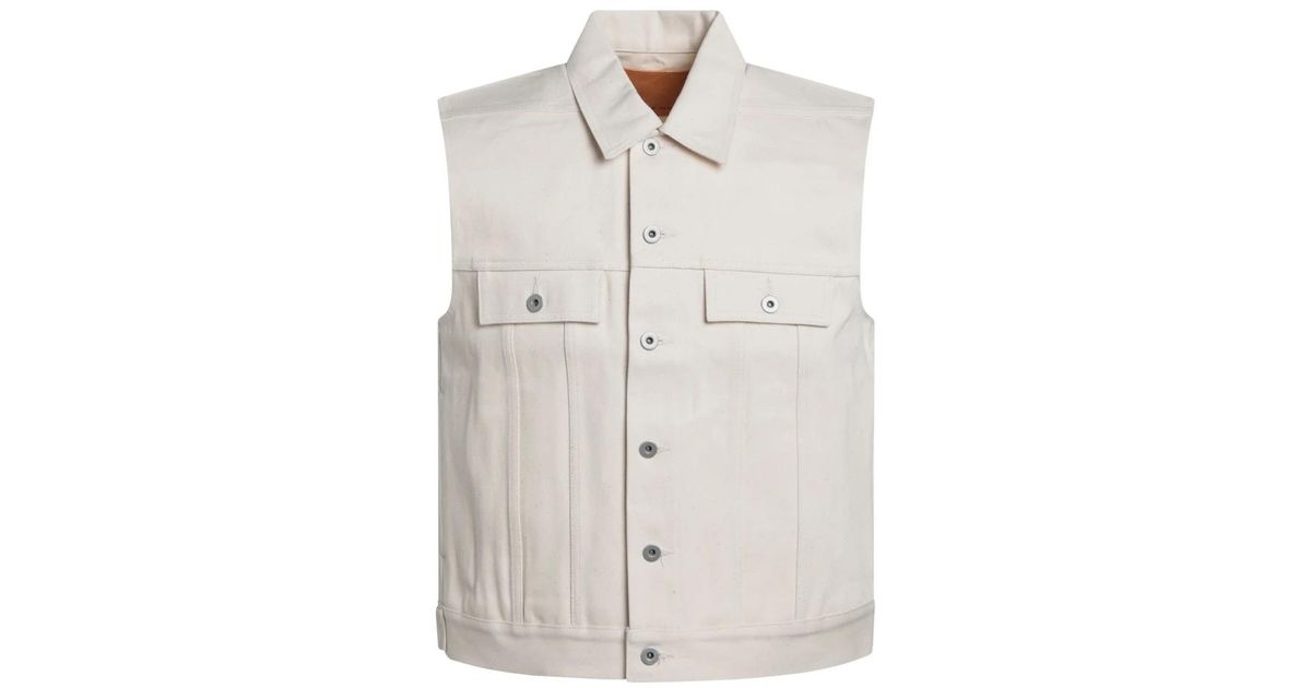 Rick Owens Waistcoats in White for Men | Lyst UK