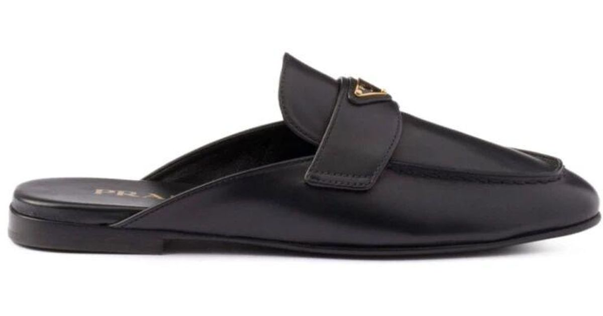 Prada Mules in Blue | Lyst