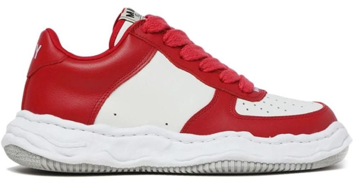 Maison Mihara Yasuhiro Sneakers in Red for Men | Lyst UK