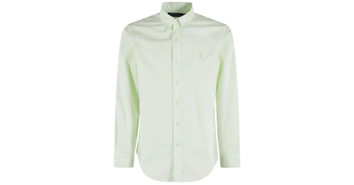 Polo Ralph Lauren Formal Shirts in Green for Men | Lyst UK