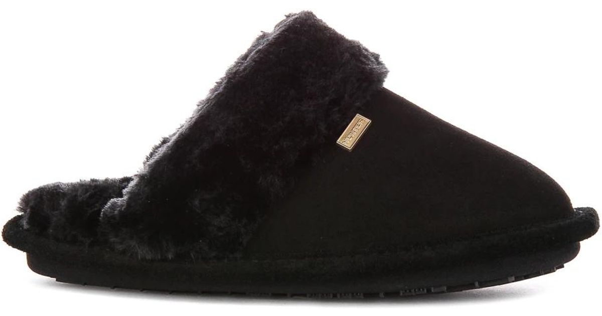 HUNTER Slippers in Black | Lyst UK